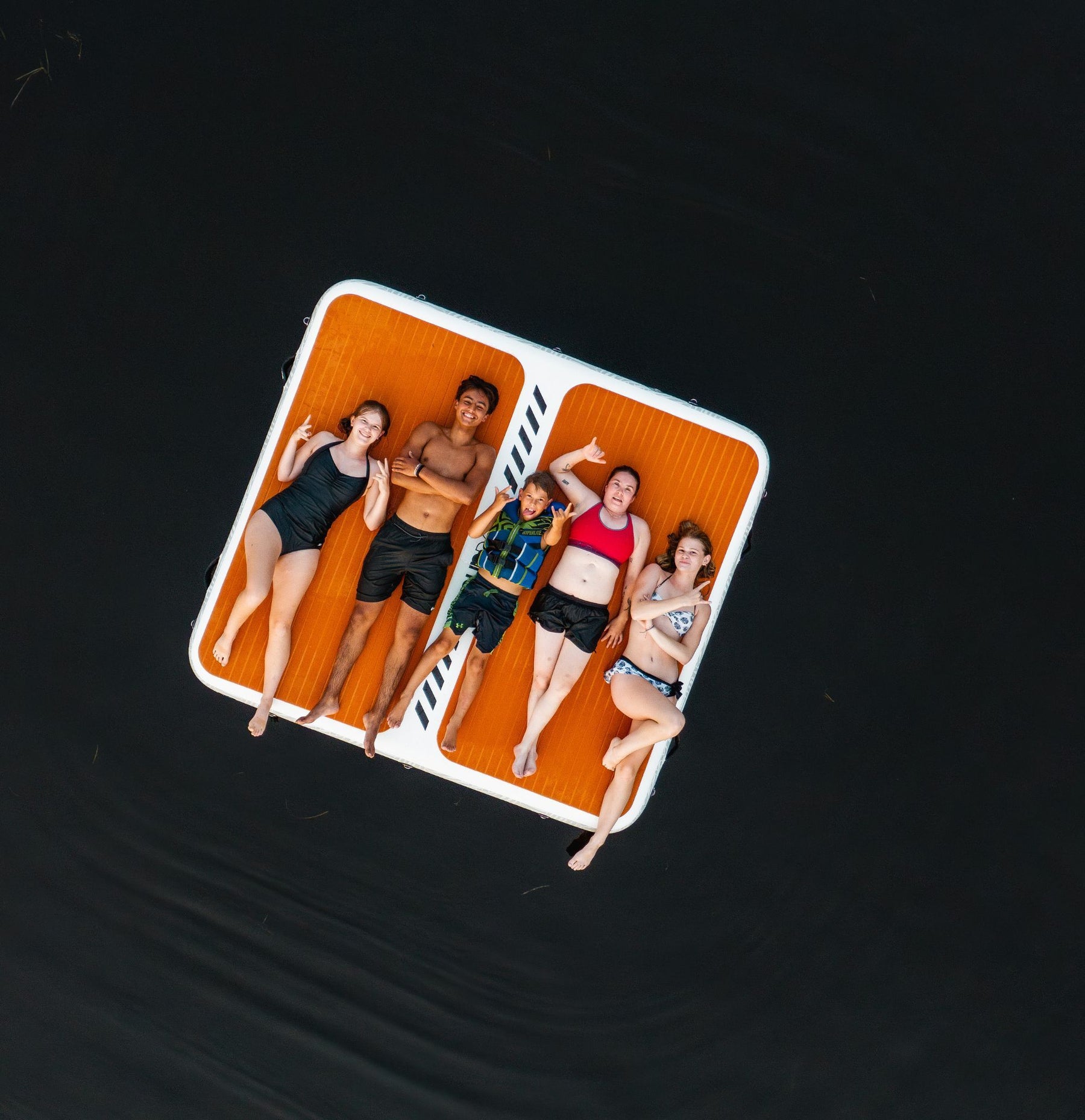 8x7ft Inflatable Party Dock - The Party Barge for Boats